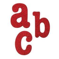 Card Letters & Numbers in Red Glitter | Scrapbooking Accessories ...