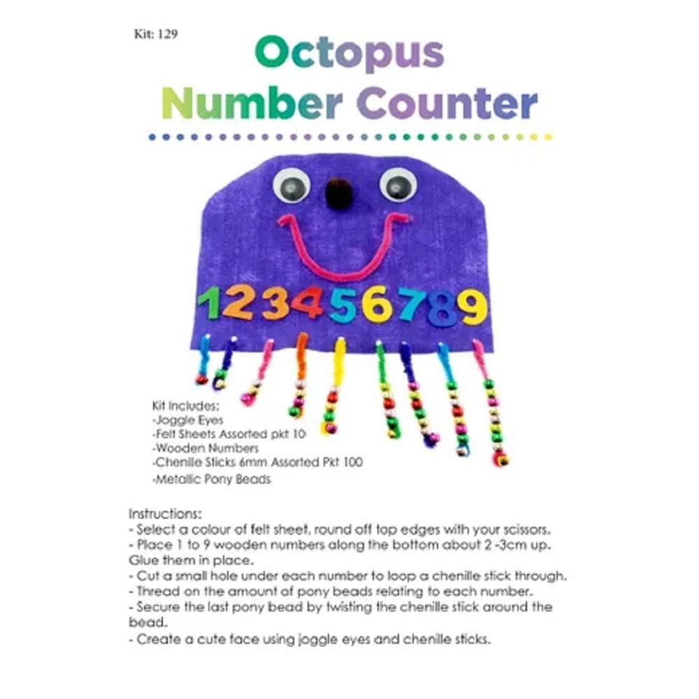 DIY Octopus Number Counting Kit | DIY Kits for Kids | Craft Kits for ...