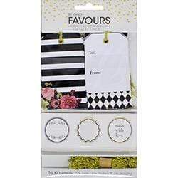 Black & White Gift Tag Kit | Stamp Activity Kit | Mini Gift Bag Tags ...