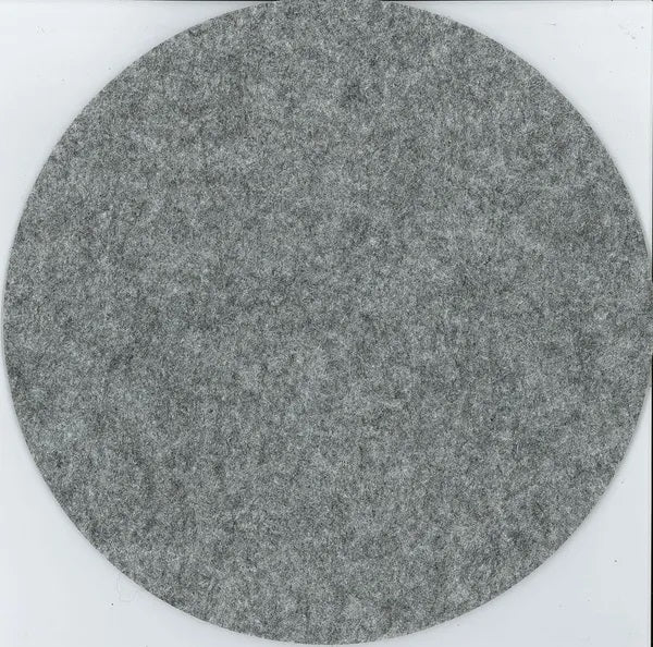 25cm Grey Colour Round Shape Felt Sheets | Pre Cut Felting Supplies ...
