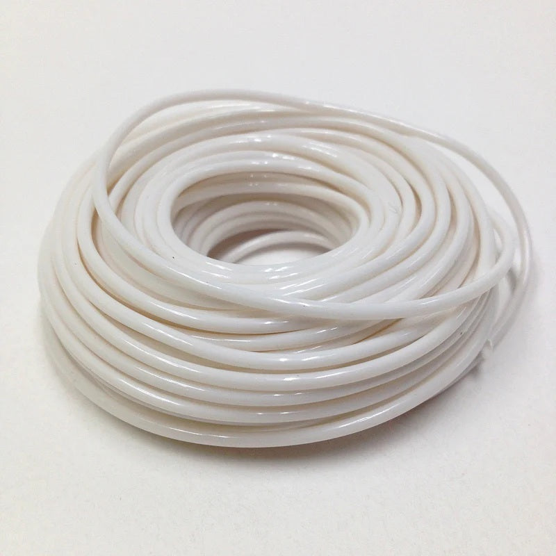 2mm White Colour Plastic Tubing | PVC Flexible Tubing String ...