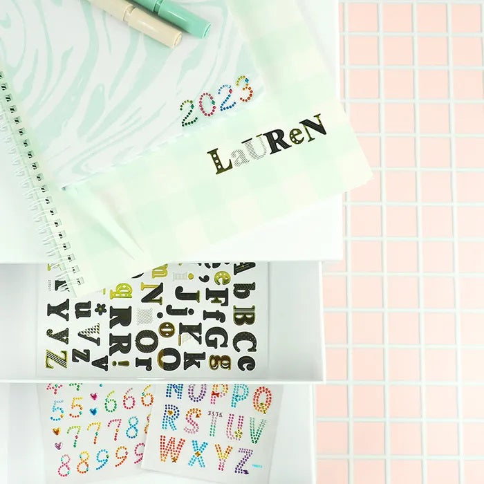 Glitter Dots Alphabets Stickers | Scrapbooking Stickers | Colour Craft ...