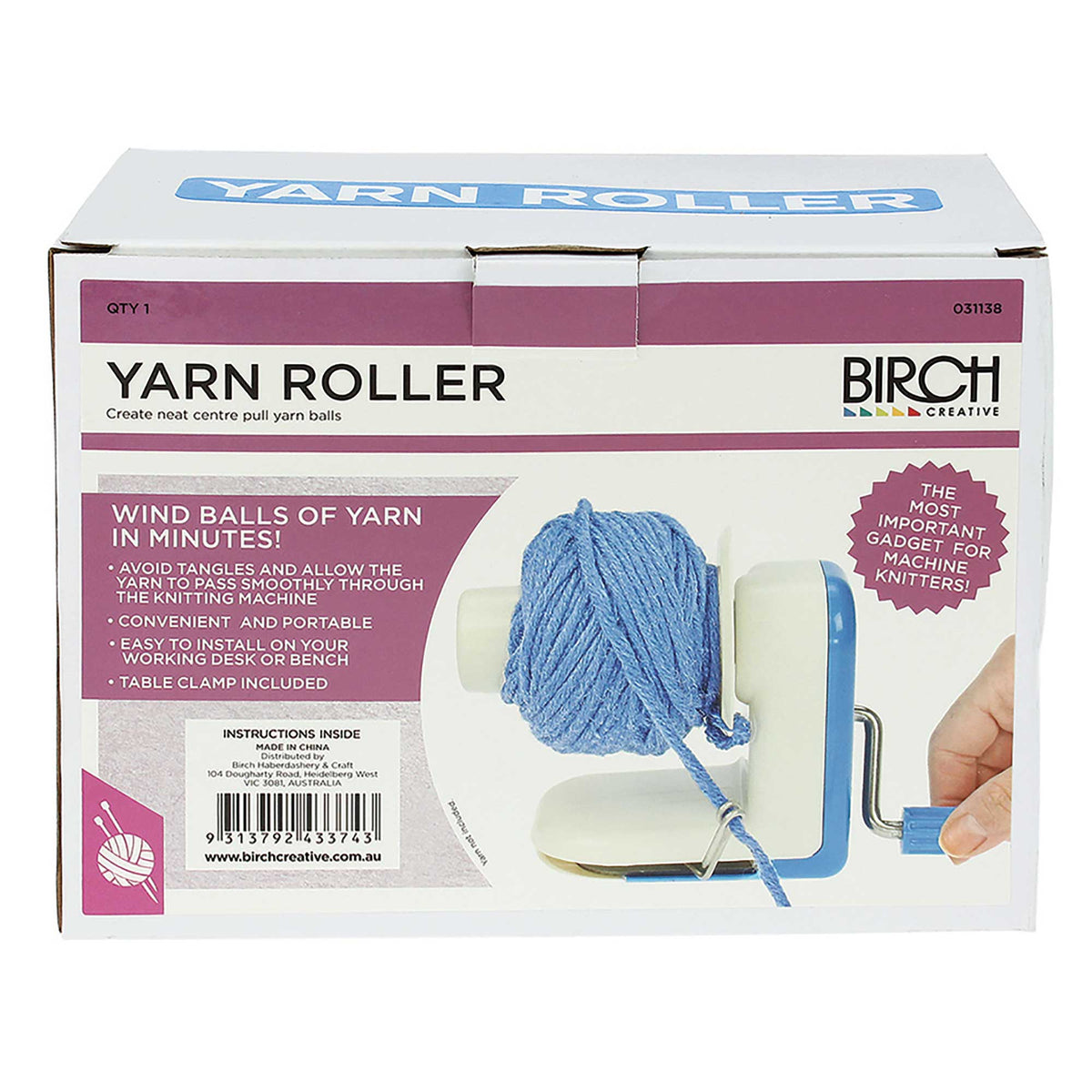 Knitting Yarn Roller | Wool Winder | Yarn Ball Winder Roller ...
