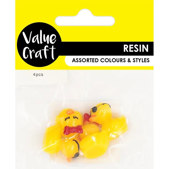 Mini Accessorised Ducks Shape Resin Embellishments | Craft Party ...