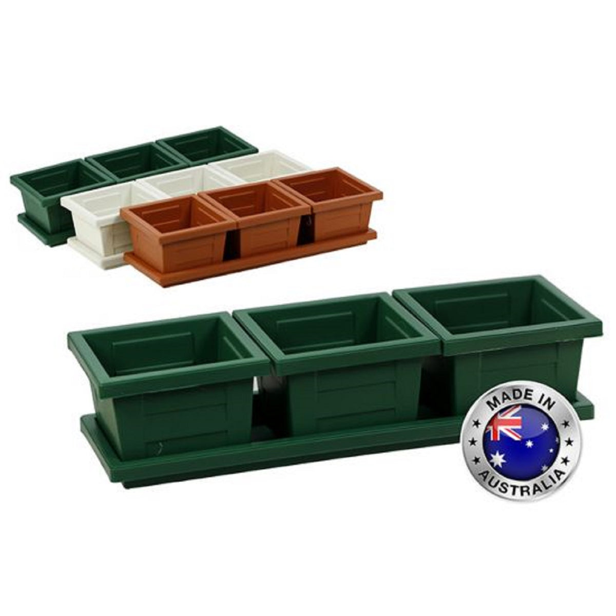 Mini Garden Pots With Tray (available in 3 colours) | Planter Pot ...