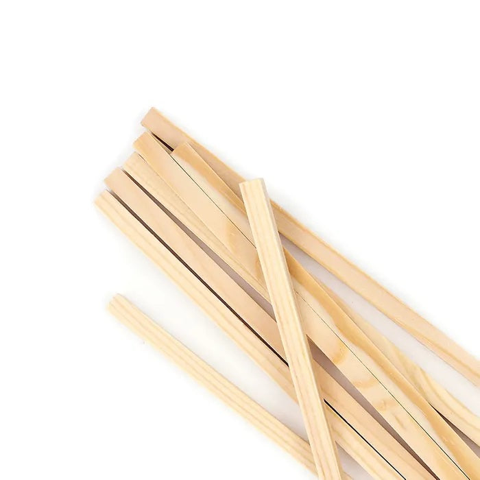 Natural Wooden Square Sticks | Craft Wooden Popsicle Sticks | Wooden ...