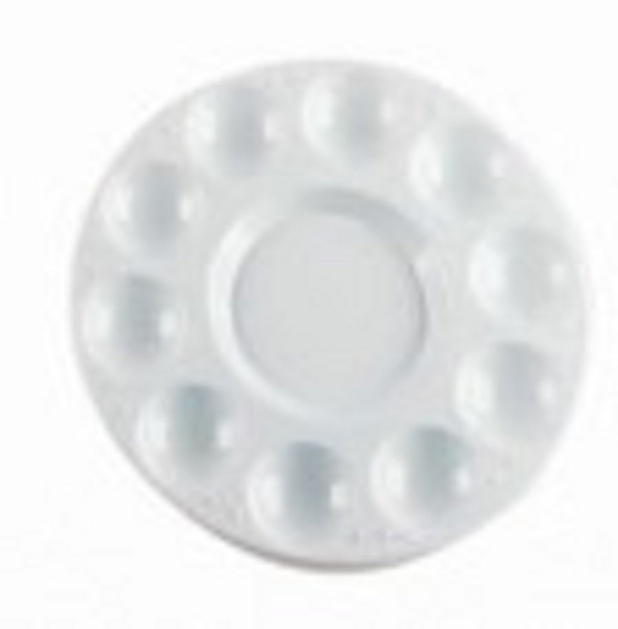 Round Shape Jasart Paint Palette | Artist Palette | Plastic Paint ...