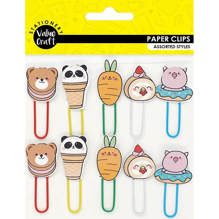 Treats Theme Wooden Paper Clips | Binder Clips | Clips for Papers ...