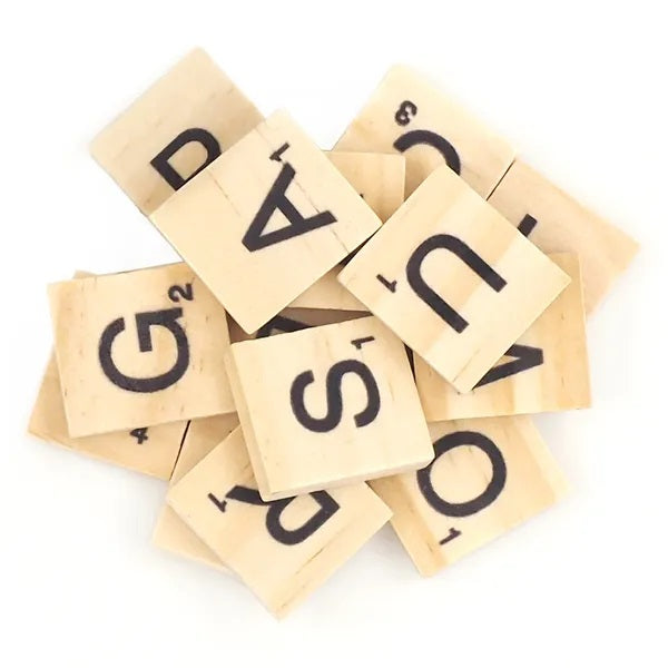 Wooden Scrabble Game Tiles | Craft Wooden Shapes | Laser cut Wooden ...