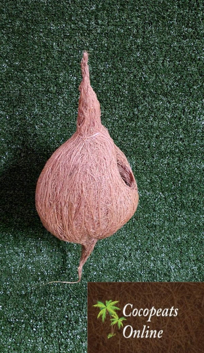 Coir Bird Nest Small | Coconut Fibre Bird House | Bird Nest House ...