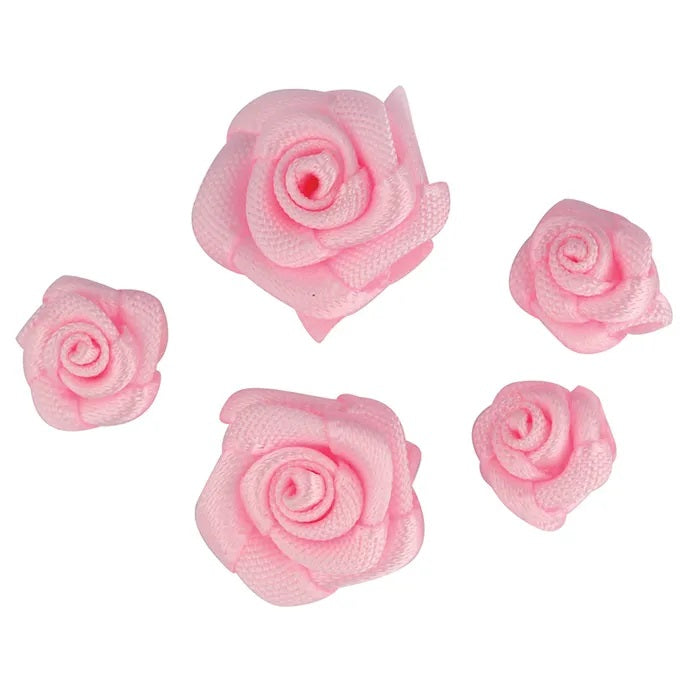 10mm & 15mm Assorted Grub Rose Flowers (available in 8 colours ...