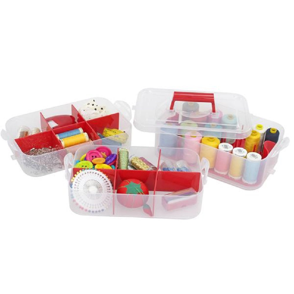 3 Tier Plastic Sewing Storage Box | Sewing Storage & Organiser ...