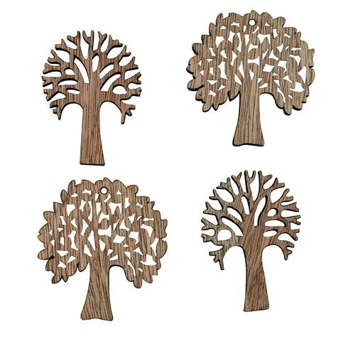 Assorted Trees Wooden Shapes | Craft Wooden Shapes | Wood craft | Laser ...