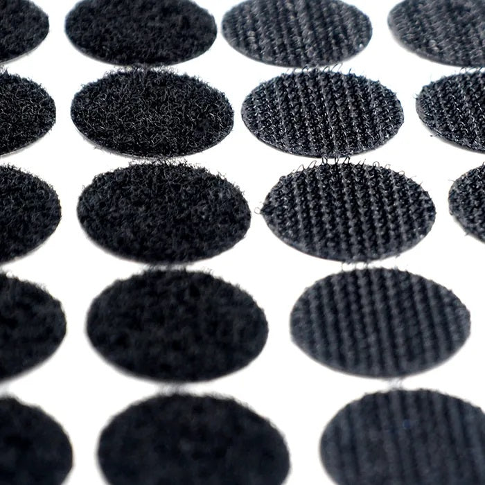 Black Colour Hook & Loop Self Adhesive Dots | Adhesive Velcro Pads ...