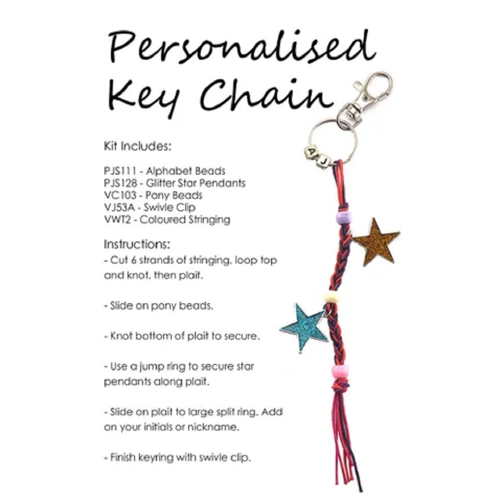 DIY Personalised Key Chain Making Kit | DIY Kits for Kids | Craft Kits ...