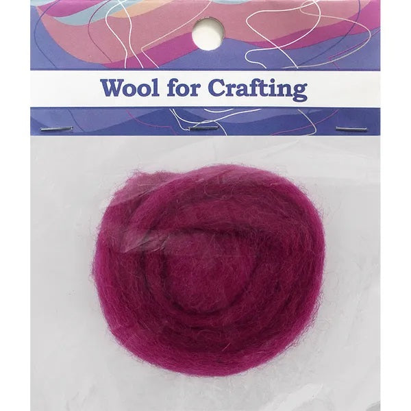 Dark Red Colour Combed Wool | Crafting Wool | Felting Supplies ...