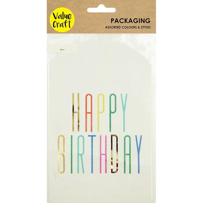 Happy Birthday Printed Paper Bag | Gift Bags | Christmas Gift Bags ...