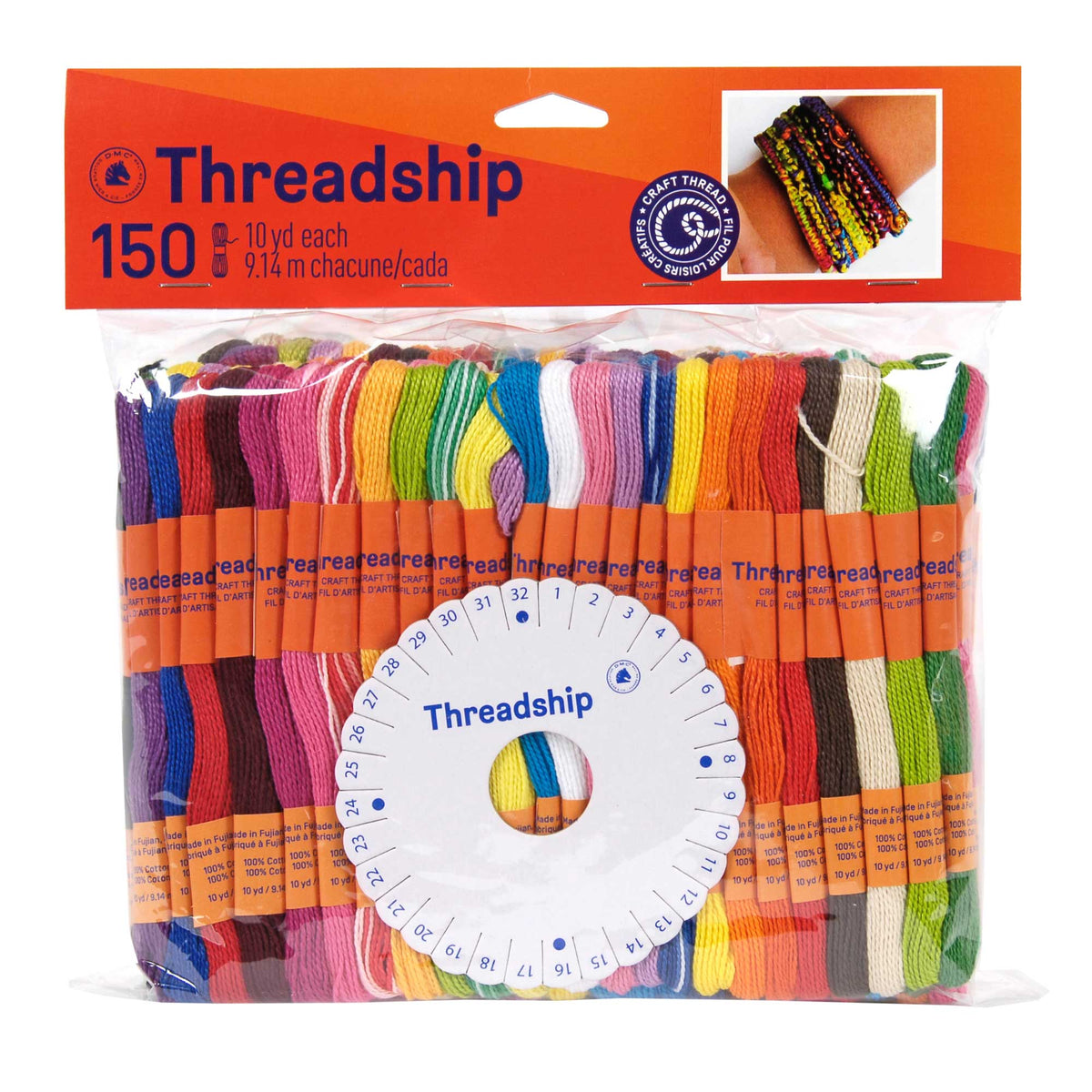 Jumbo DMC Mono 150 Skeins Threadship | Thread for Bracelets | Sewing ...