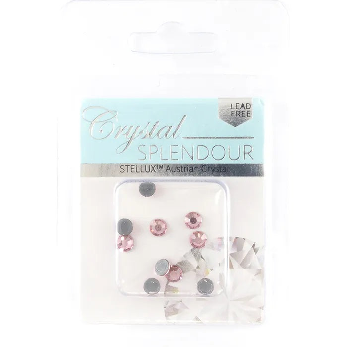 Light Rose Colour Stellux HF Flat Back Crystal (available in 4 sizes ...