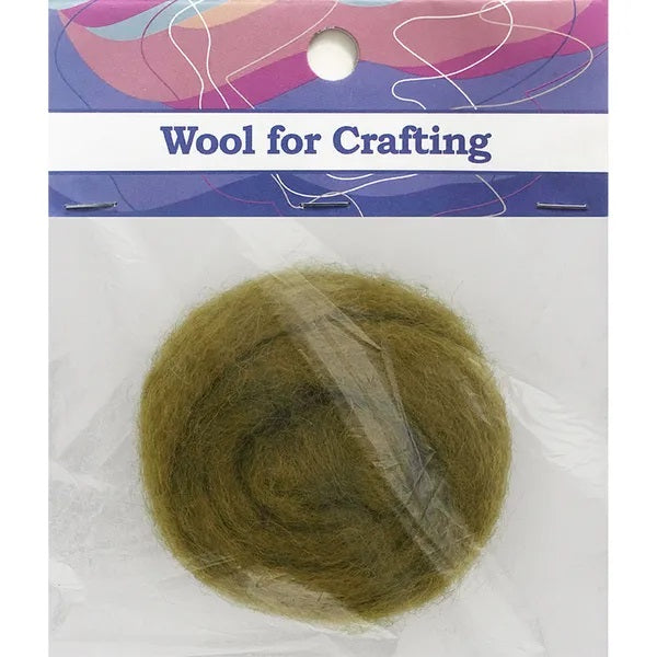 Olive Colour Combed Wool | Crafting Wool | Felting Supplies | Knitting ...