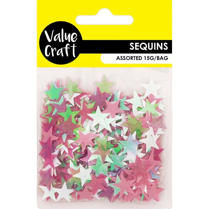 Pink & Lavender Colour Star Shape Scatters | Craft Glitter Shape ...