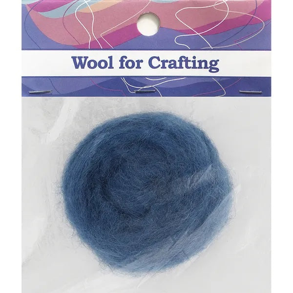 Sea Blue Colour Combed Wool | Crafting Wool | Felting Supplies ...