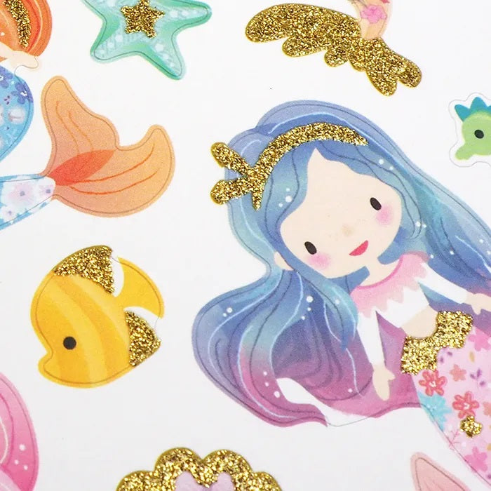 Self Adhesive Glitter Mermaids Sticker | Scrapbooking Stickers ...