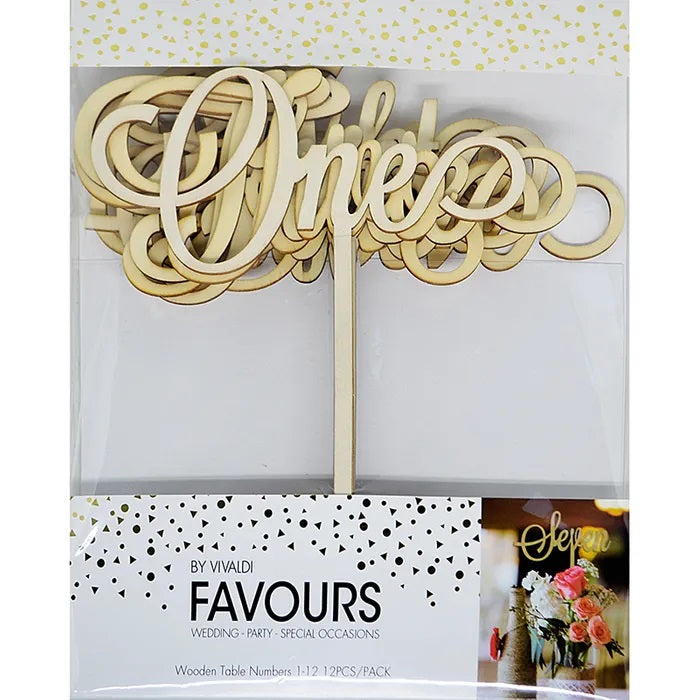 Wooden Laser Cut Table Numbers | Party Supplies | Party Tableware ...