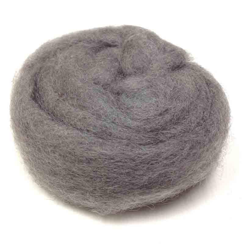 Steel Colour Combed Wool | Crafting Wool | Felting Supplies | Knitting ...