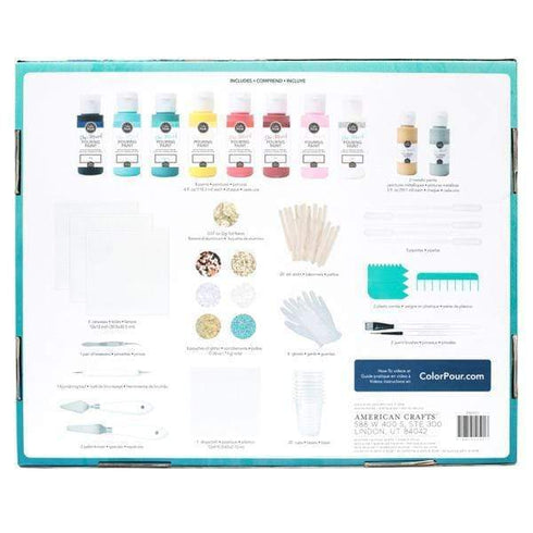 Craft Pour Color - Pre Mixed Art Paint Kit | American Color Pour Kit ...