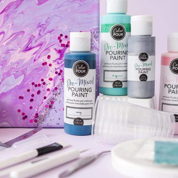 Craft Pour Color - Pre Mixed Art Paint Kit | American Color Pour Kit ...