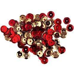 Red & Gold Craft Cup Sequins | Craft Embellishment | Glitter Sequins ...