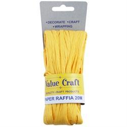 Paper Raffia 4cm Yellow | Raffia Ribbon – AussieSuperStore