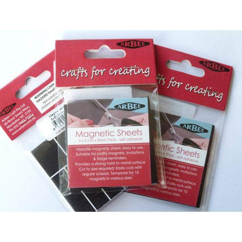 10cm x 10cm x 3mm Square Magnet Sheet | Craft Magnets | Flexible ...