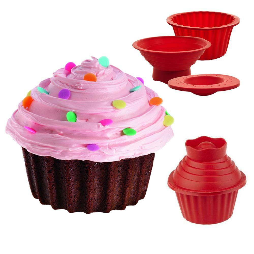 Big Top Giant Cupcake Mould | Silicone Giant Cupcake Muffin Mold ...