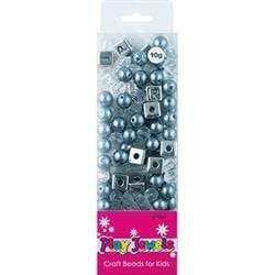 Silver Colour Alphabet Blister Pack Round Beads | Jewellery Making ...