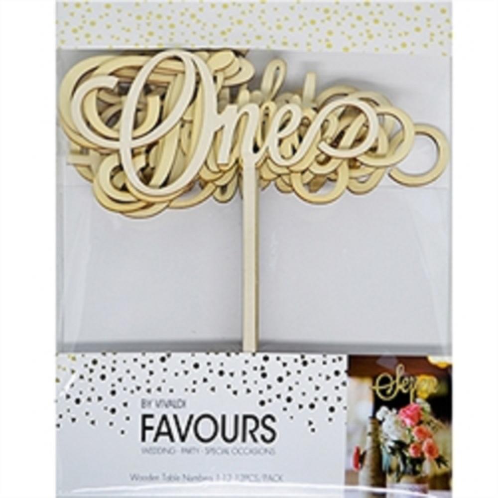 Wooden Laser Cut Table Numbers | Party Supplies | Party Tableware ...